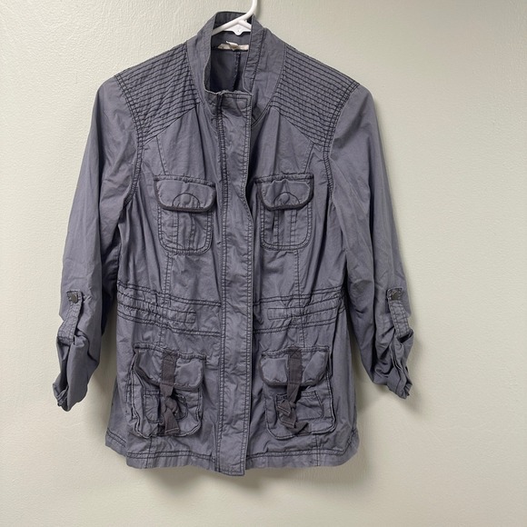 Maurices | Jackets & Coats | Maurices Gray Utility Jacket Women Small ...